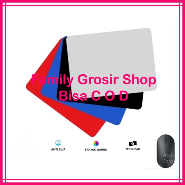 Jual Mousepad Polos 18X22 Alas Mouse pad Kantor / Gaming Game Anti slip ...