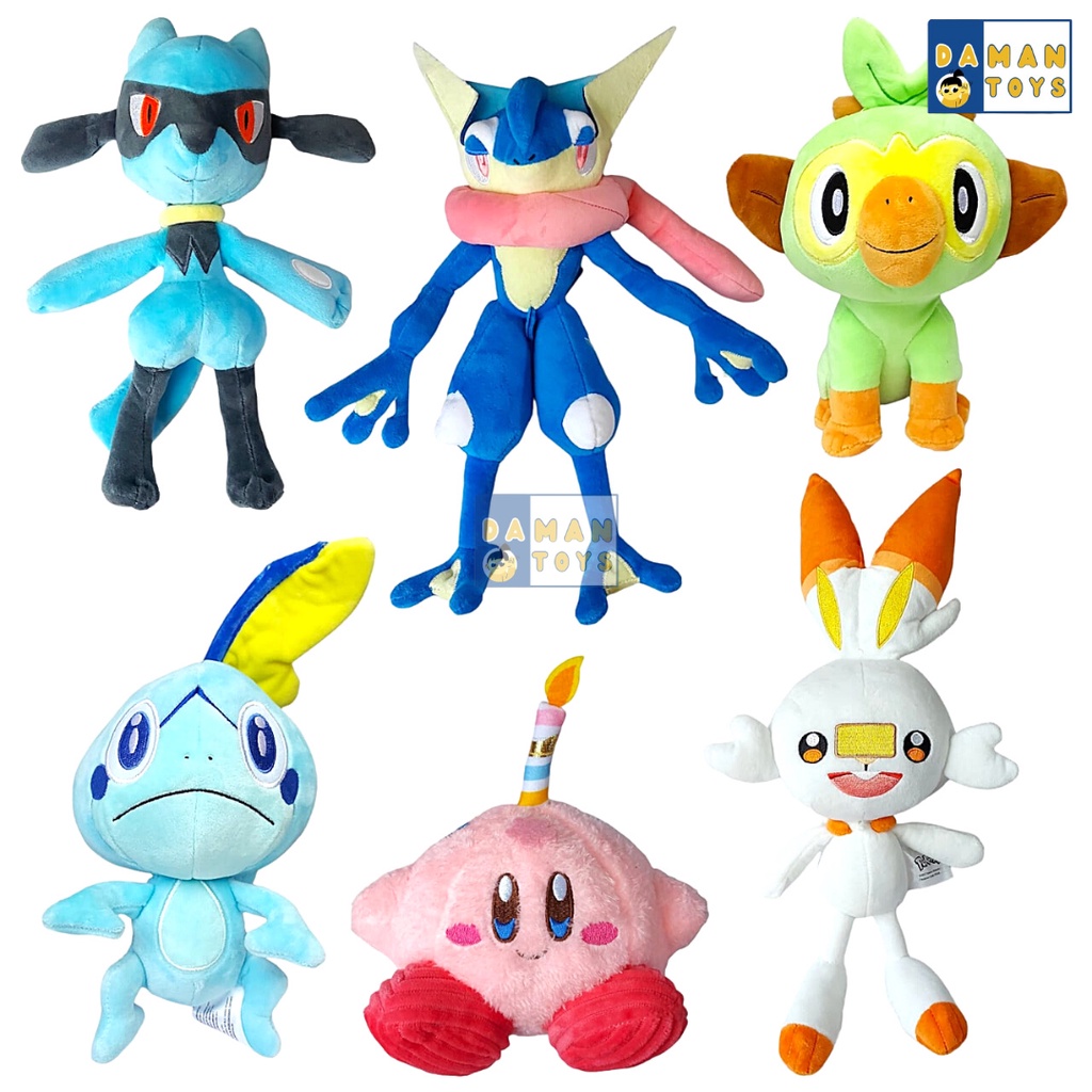 Jual Mainan Boneka Pokemon Pikachu Riolu Scorbunny Greninja Grookey ...