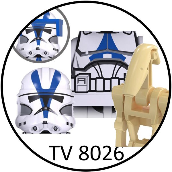 Jual Figure Mini TV6104 - Darth Maul Obi Wan 501 Jet Trooper 501 Clone ...