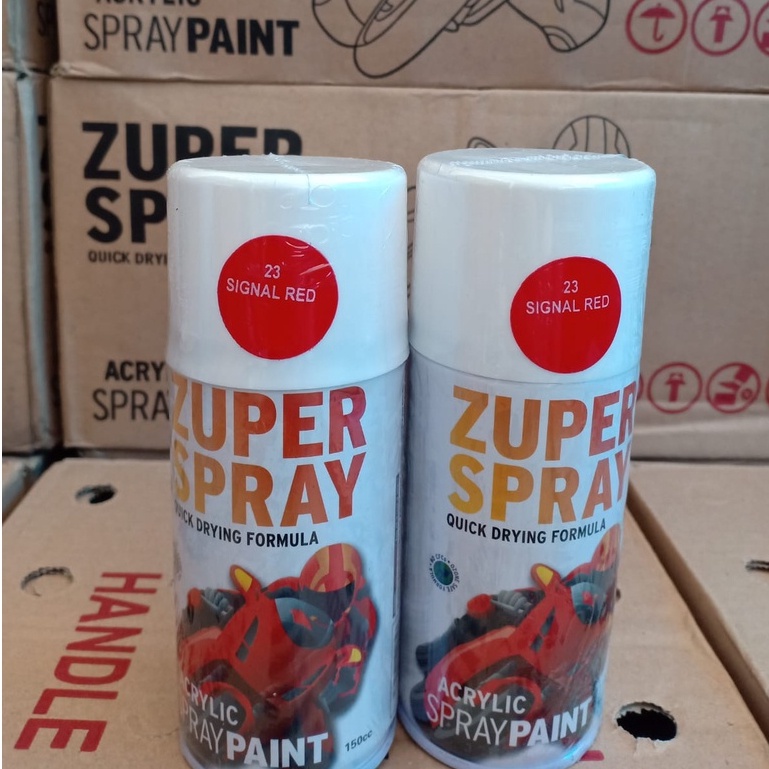 Jual Zuper Spray Paint Pilok Pilox Warna Signal Red / Merah Cabe / Merah Ferarri (P 23) 150cc ...