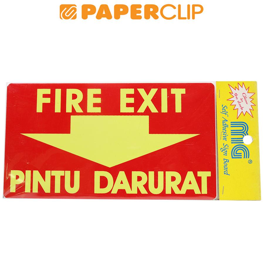 Jual SIGN LUMINOUS MG A3 RED FIRE EXIT (PINTU DARUDAT) | Shopee Indonesia