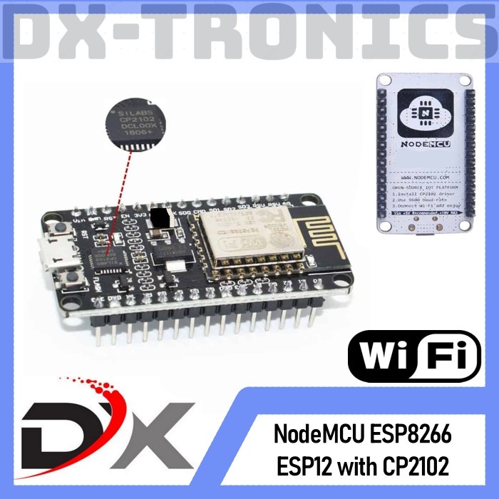 Jual Terlaris Nodemcu Lua Wifi Esp8266 Iot With Cp2102 (Amica Version) | Shopee Indonesia