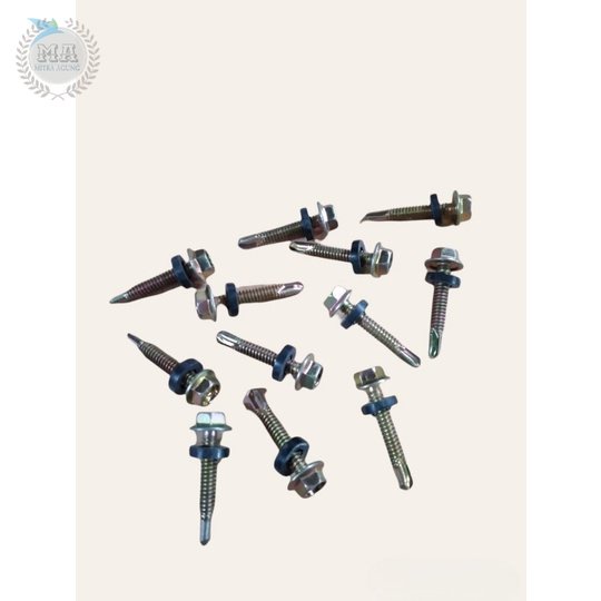 Jual Baut ruping/roofing/skrup sekrup 12 x 20 /self drilling screw 2 cm ...