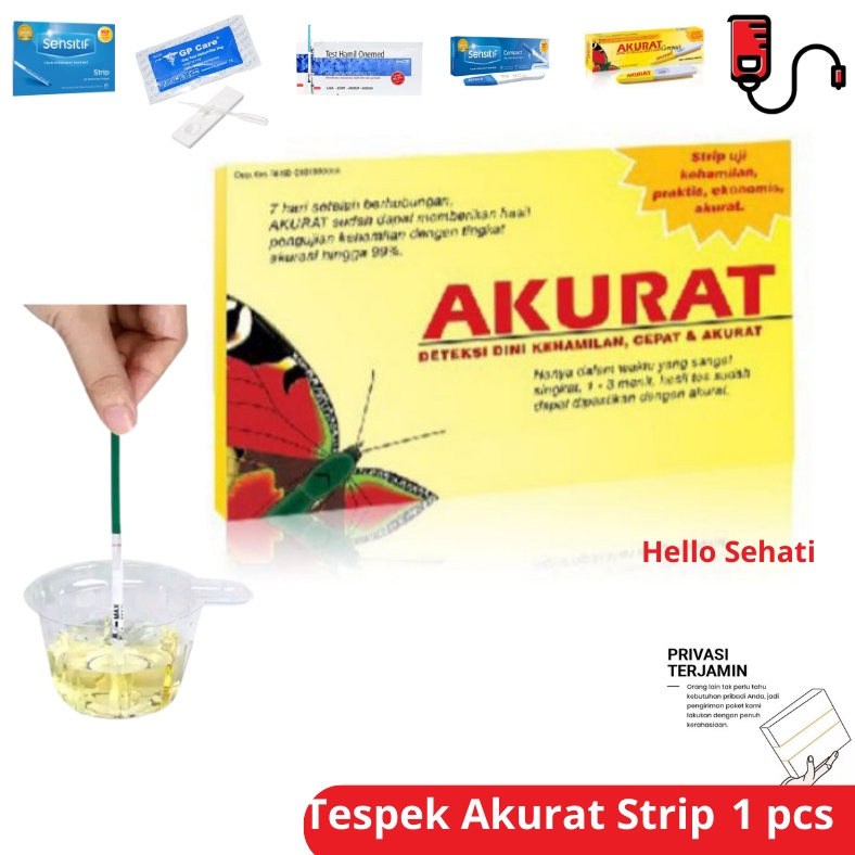 Jual Tespek Akurat Test Kehamilan Strip Tes pack Tespack KehamilaNm ...