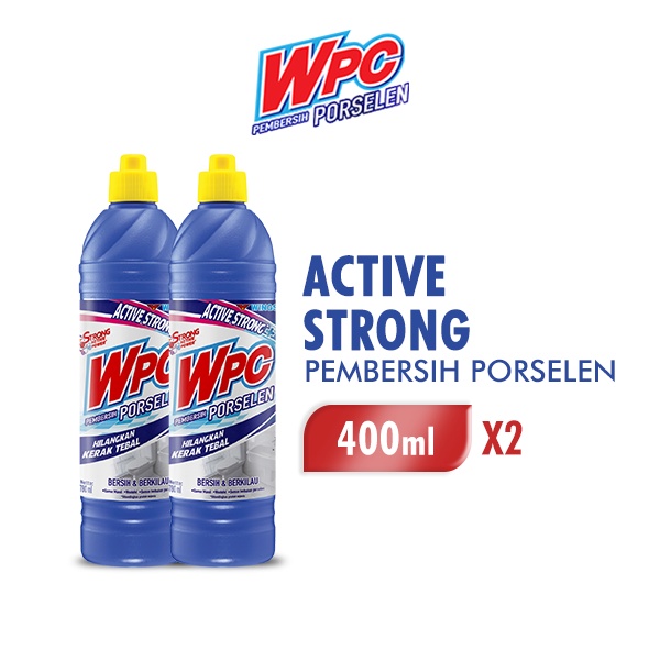 Jual WPC Pembersih Porselen Biru Botol 400 mL x 2 Pcs | Shopee Indonesia