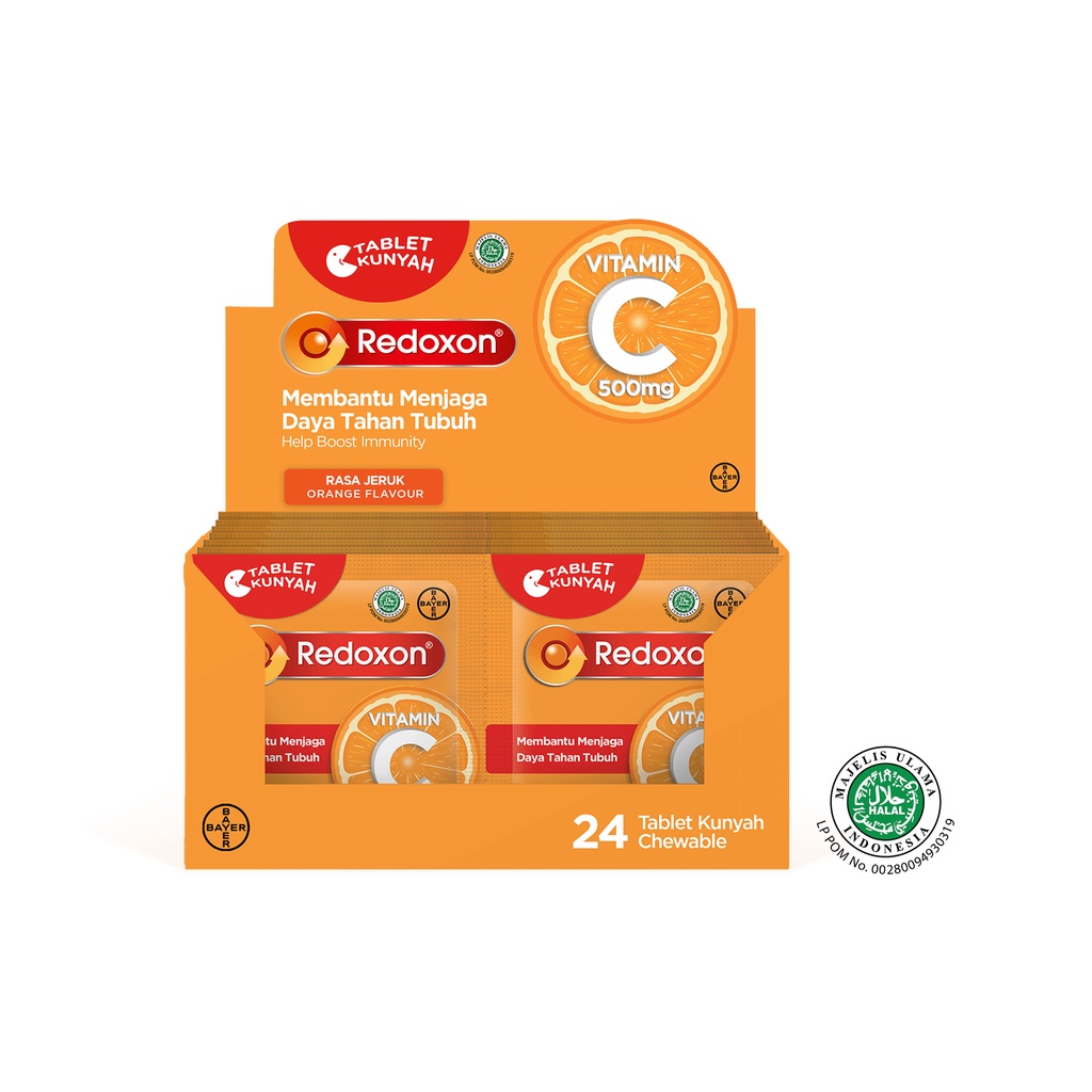 Jual REDOXON VITAMIN C 500MG STRIP 2 TABLET KUNYAH - DAYA TAHAN TUBUH | Shopee Indonesia