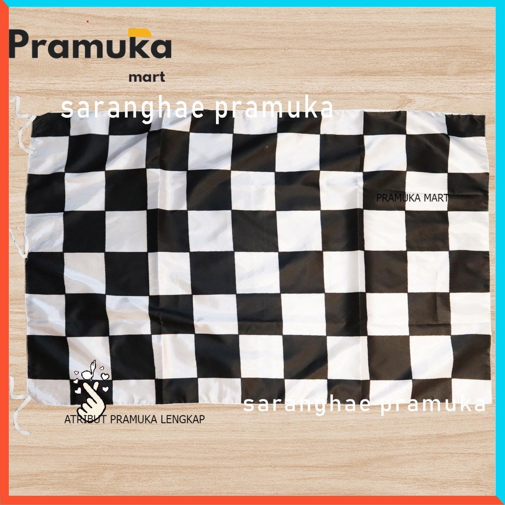 Jual Ready Bendera Start Finish Starting Flag 120cm x 80cm (Bisa COD ...