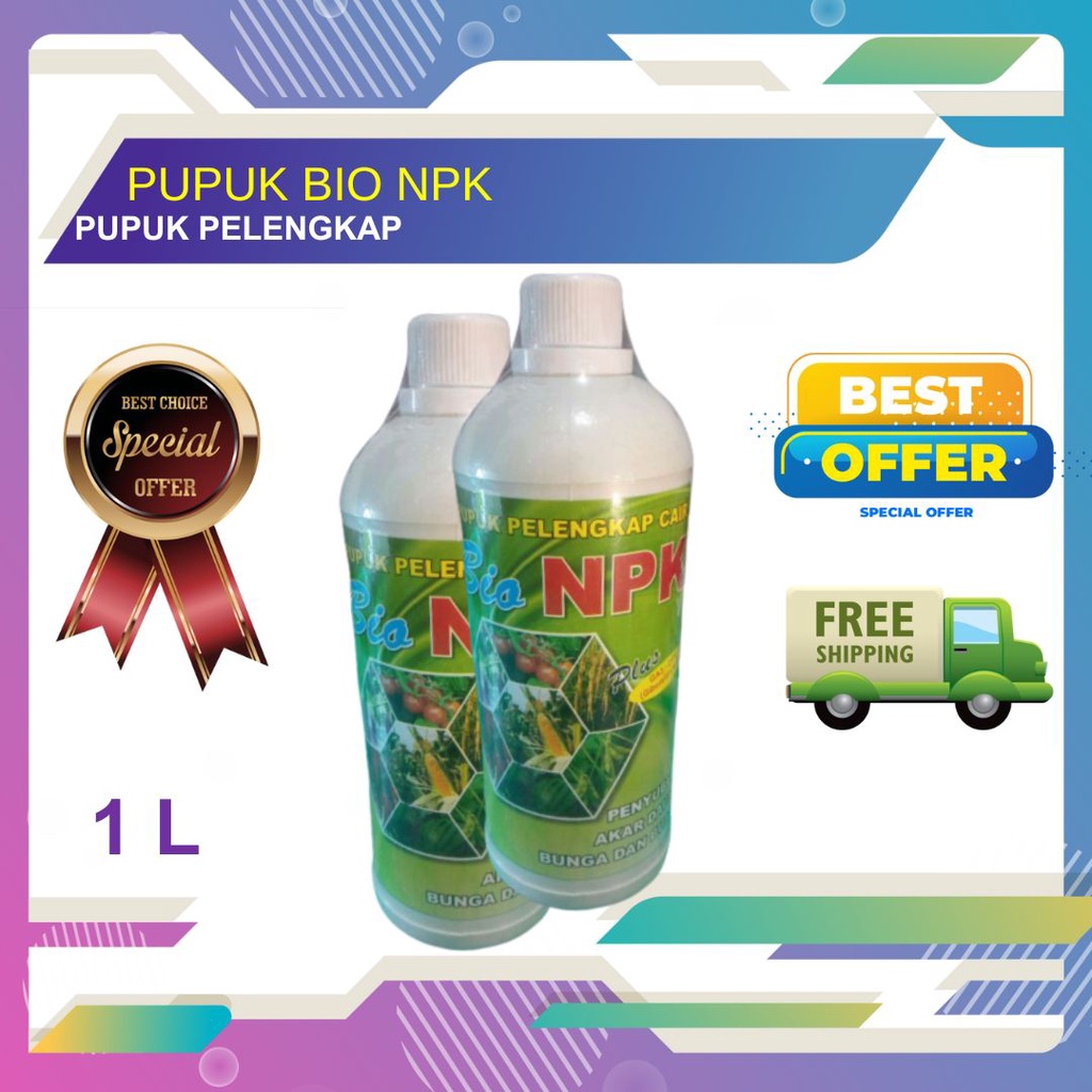 Jual pupuk tanaman Pupuk Pelengkap Cair Bio NPK Plus Giberelin Acid 1 Liter | Shopee Indonesia
