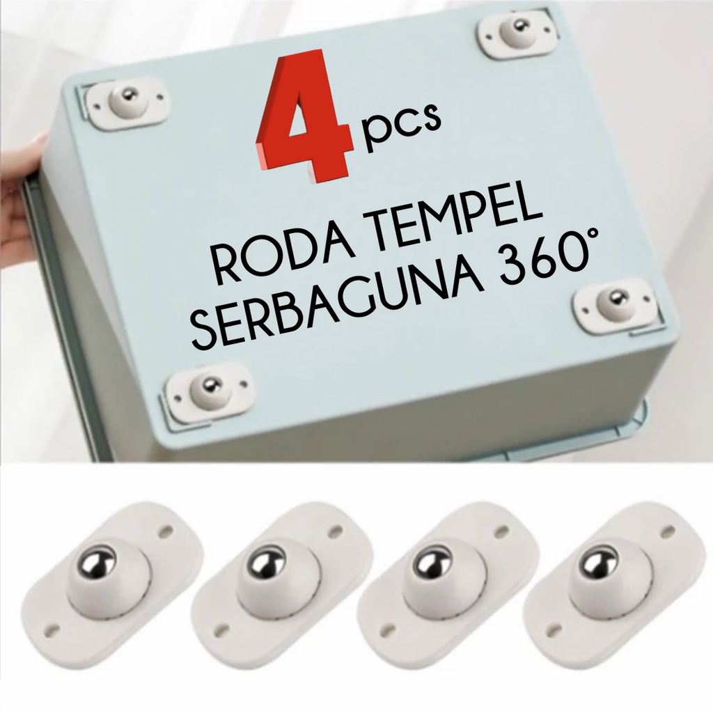 Jual Roda Kecil Hidup Roda Tempel Mini Model Bola Putar 360 derajat ...