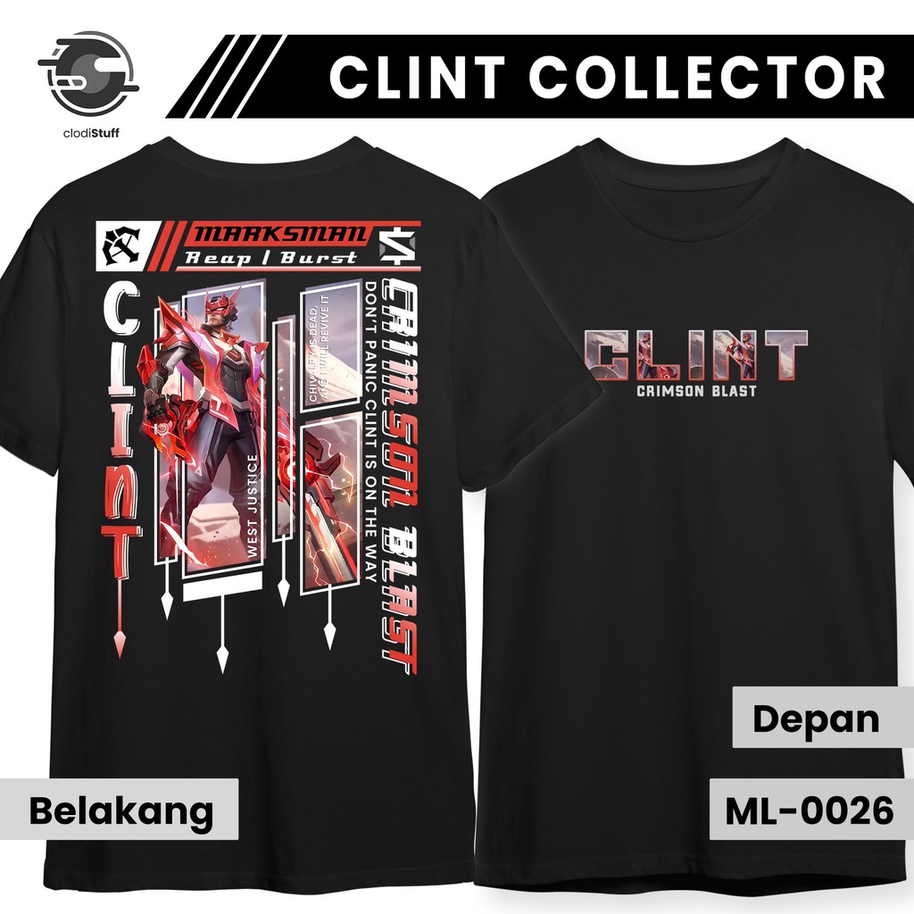 Jual Kaos CLINT SKIN COLLECTOR Exclusive Mobile Legends MLBB Skin ...