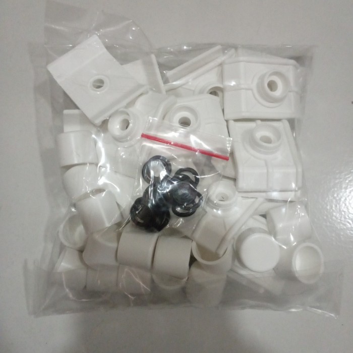 Jual TUTUP BAUT ATAP ALDERON PVC SEBUNGKUS ISI 20 SET - Putih | Shopee ...