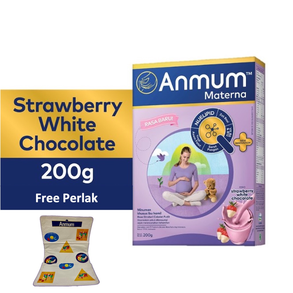 Jual Anmum Materna Strawberry White Choco - Susu Ibu Hamil 200 gr x ...