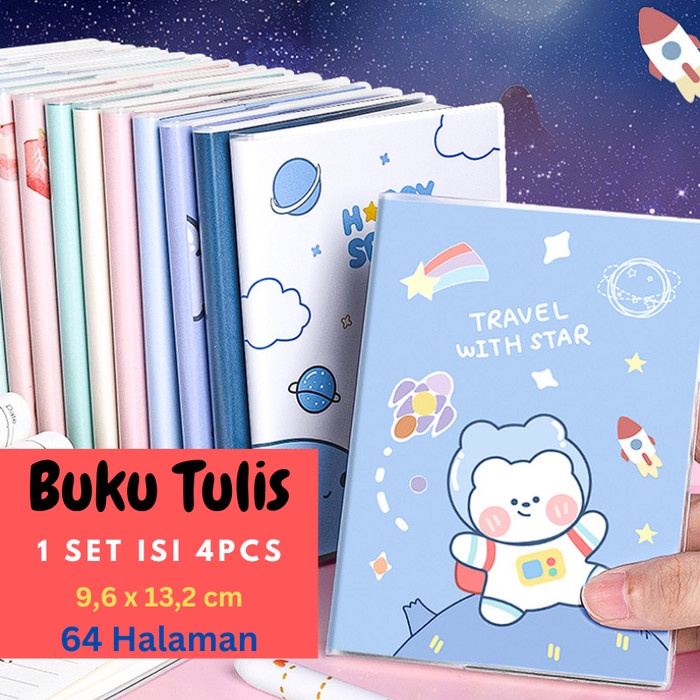 Jual Buku Tulis Notebook Mini Book Buku Catatan Motif Karakter ST0046 ...