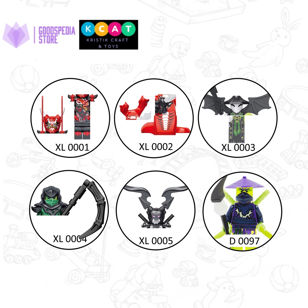 Jual Figure Mini Ninja Saga - Mr E Fangdam Skull Sorcerer Morro Oni ...