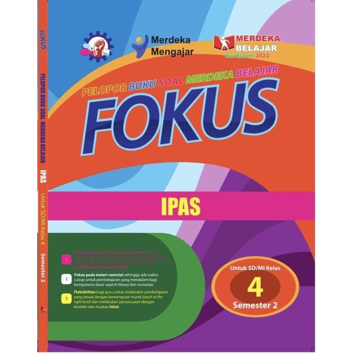 Jual BUKU LKS FOKUS KELAS 4 KURIKULUM MERDEKA SEMESTER 2 - IPAS ...
