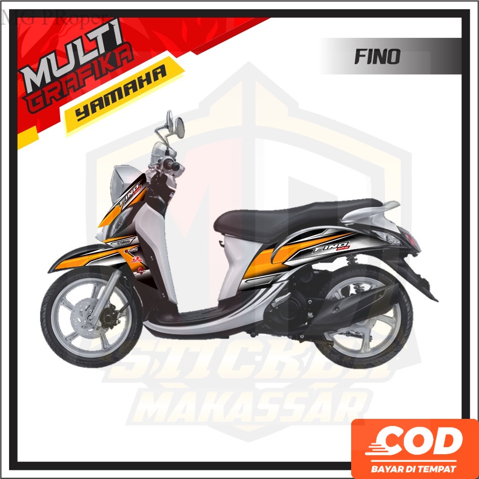 Jual Stiker Striping Decal Dekal YAMAHA FINO 125 Series A, Custom ...