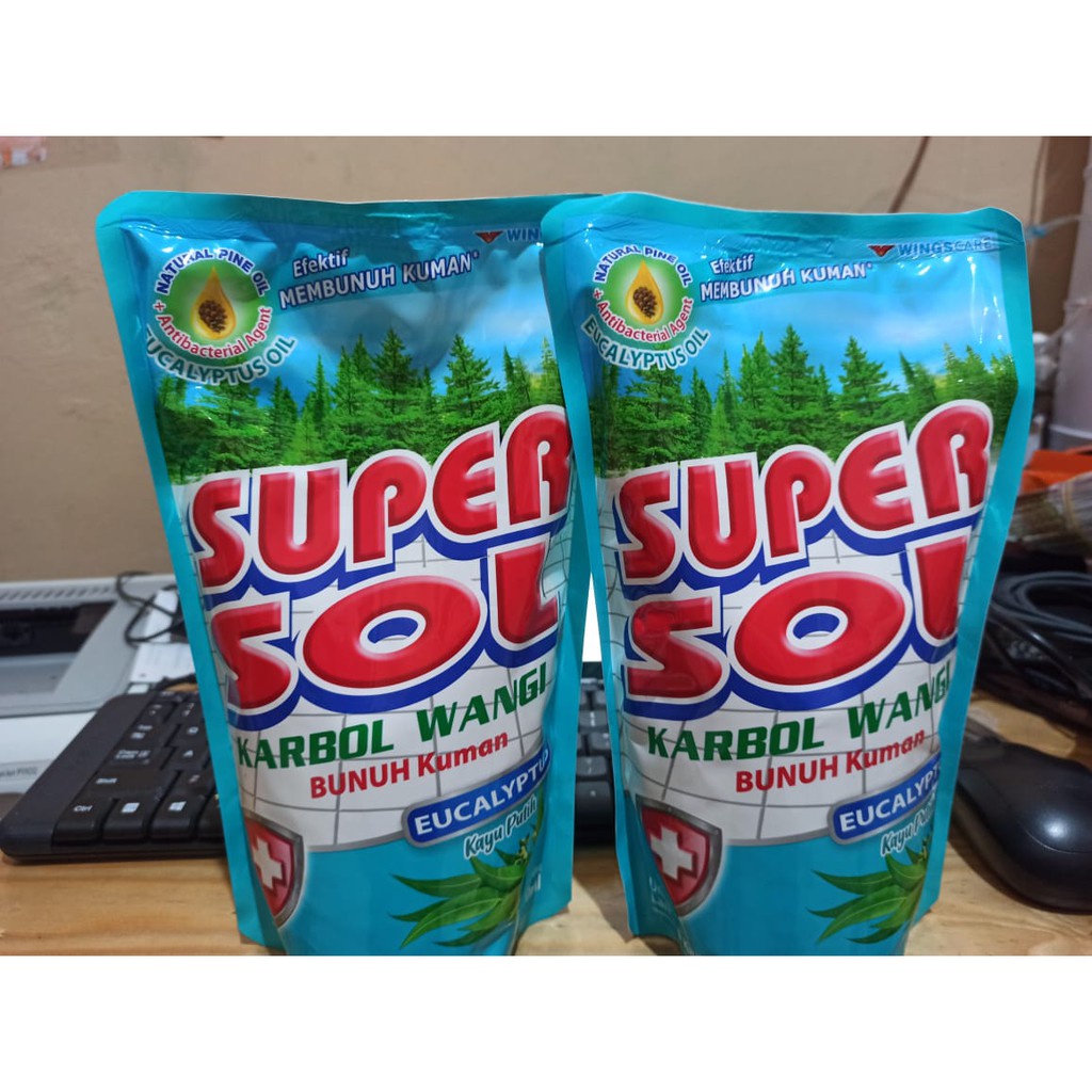Jual SUPER SOL SUPERSOL Pembersih Lantai Eucalyptus Karbol 750ML ...