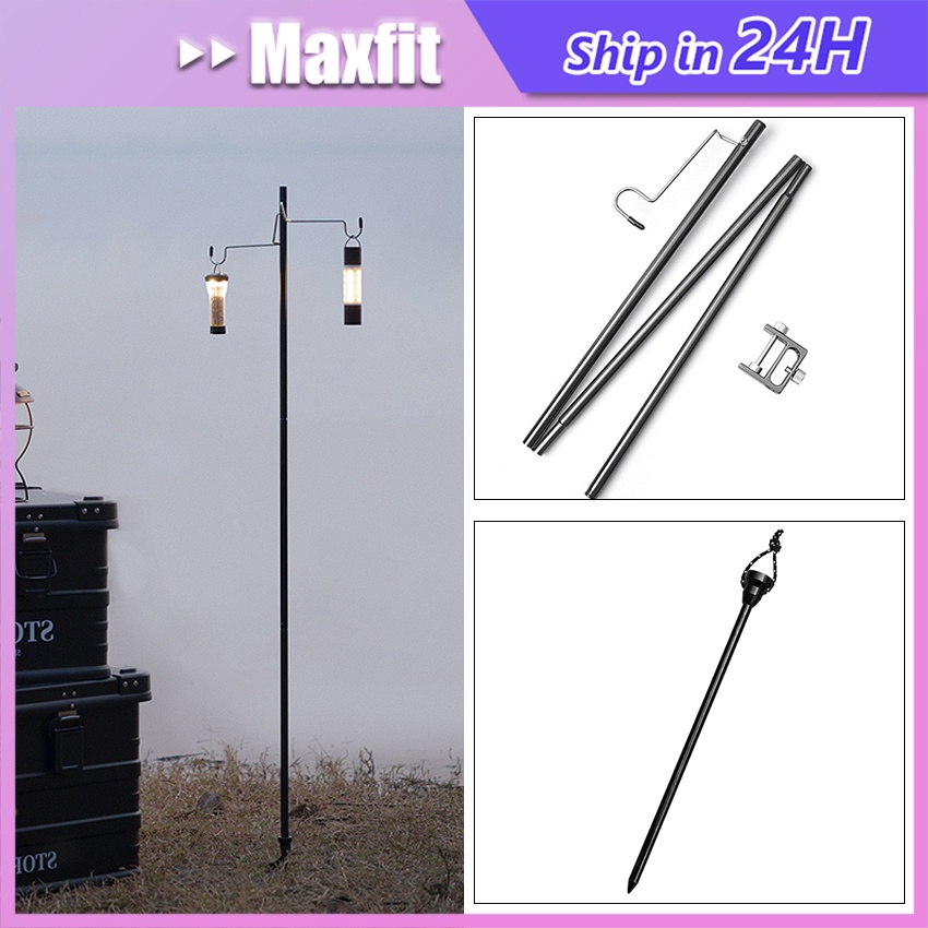Jual Tiang Lampu Camping Hanging Lamp Holder Gantungan Lampu Tiang ...