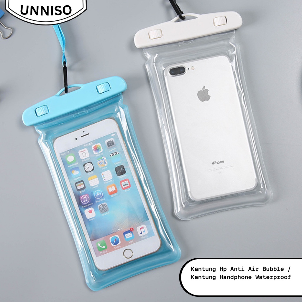Jual UNNISO - Kantung Hp Anti Air Bubble / Kantung Handphone Waterproof ...