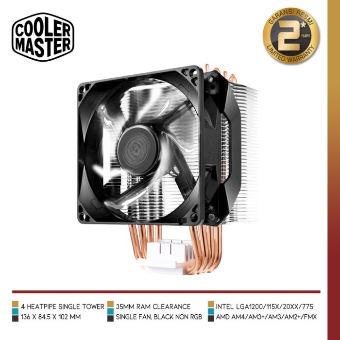 Jual COOLER MASTER HYPER H411R | Air CPU Cooler 102mm Height | Shopee ...