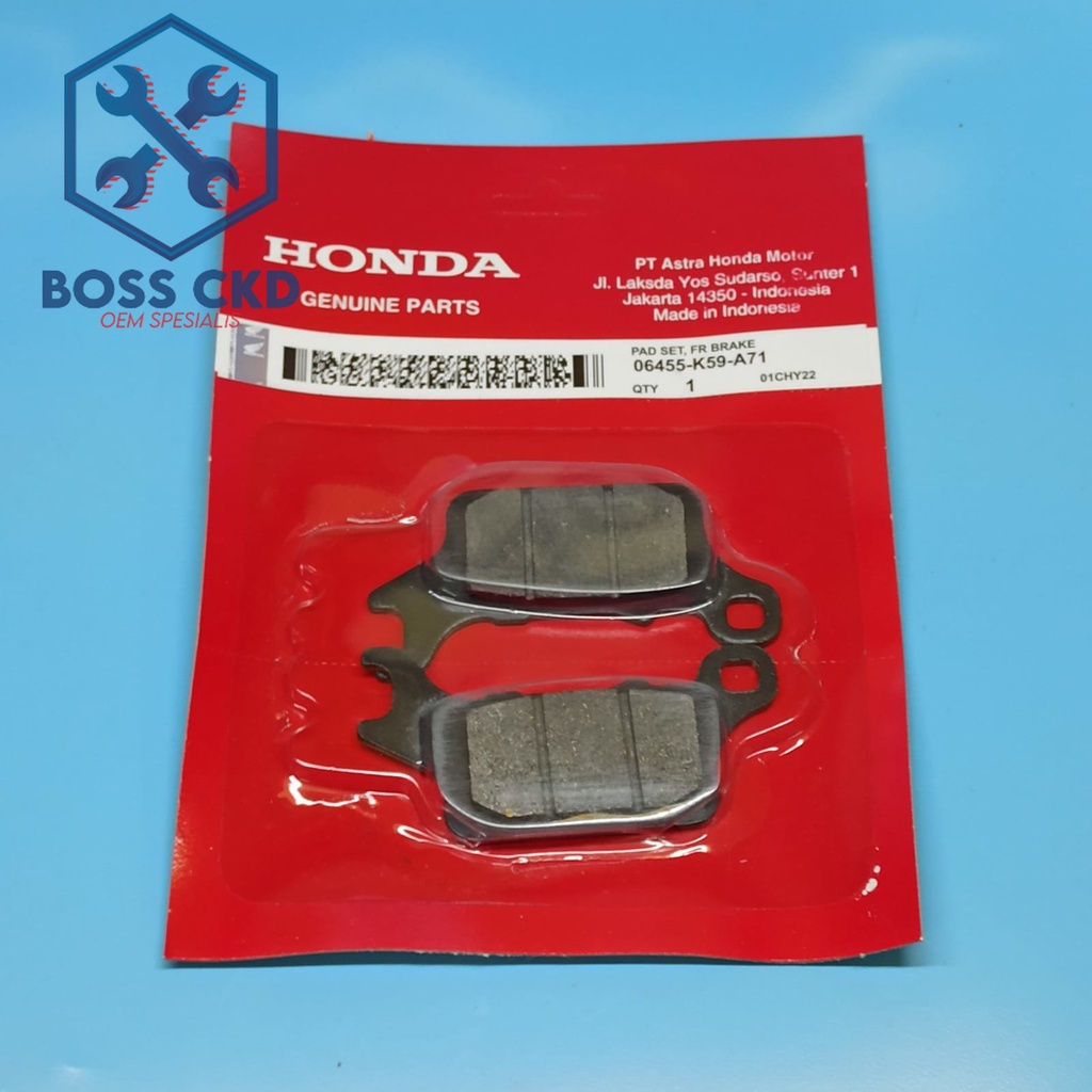 Jual Dispad Discpad Kampas Rem Depan Honda Vario 150 125 LED New Genio ...