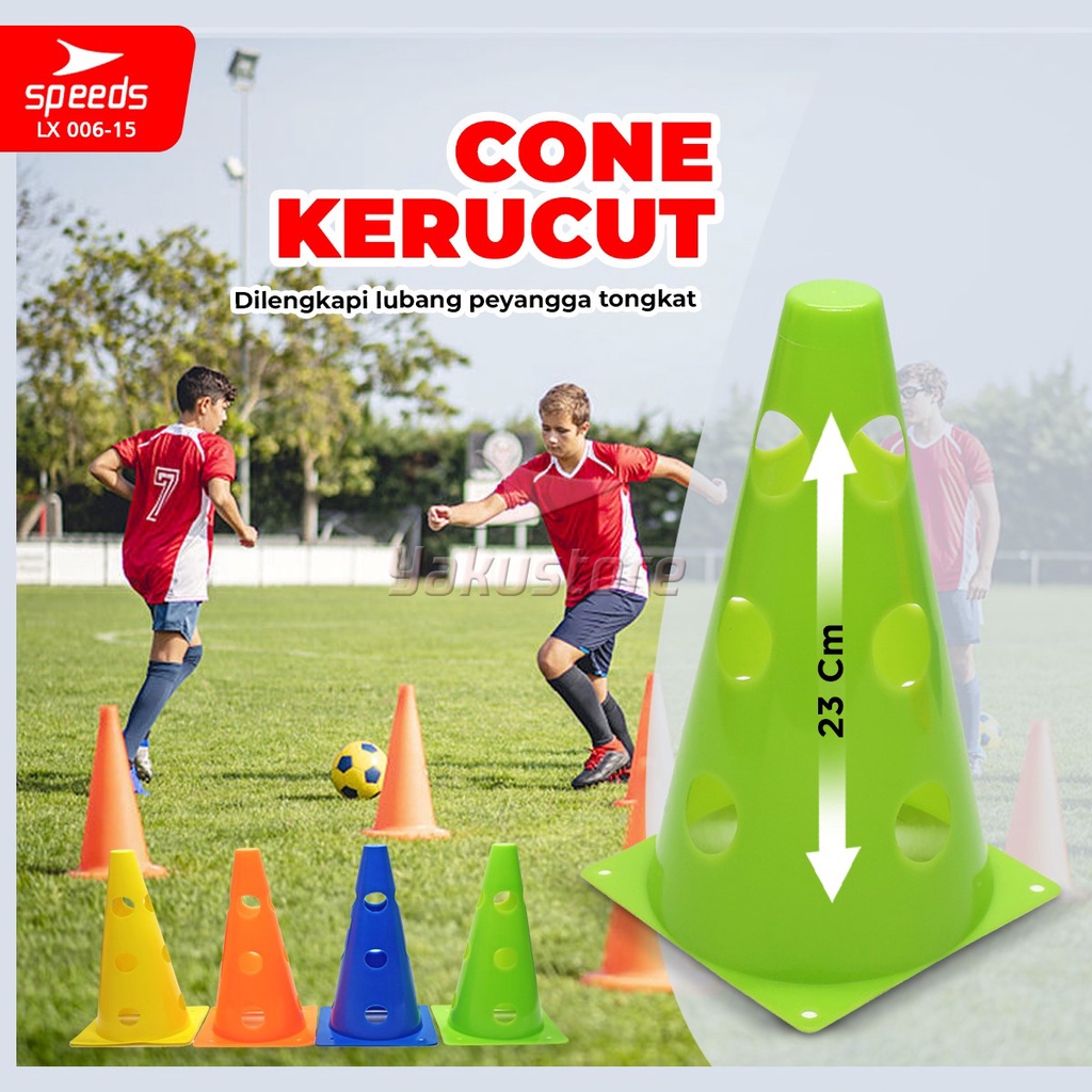 Jual SPEEDS Cone Sepak Bola Marker ukuran 23cm Kerucut Penanda Olahraga ...