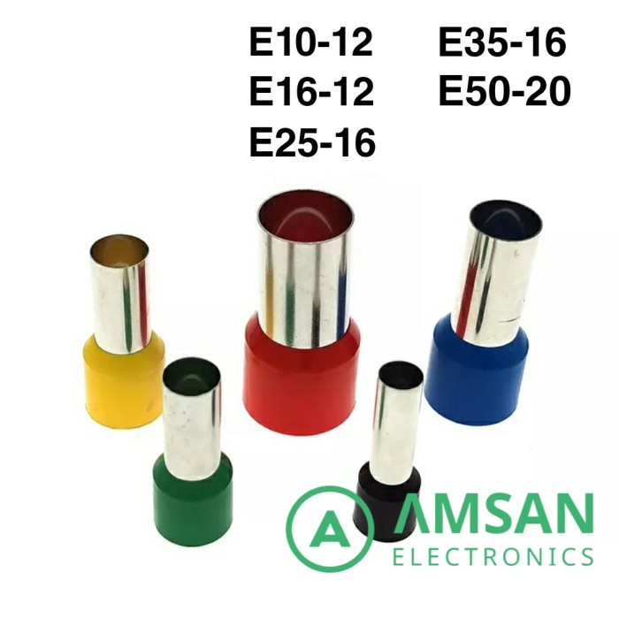 Jual Skun Ferrules 10 16 25 35 50 mm 10mm 16mm 25mm 35mm 50mm Ferules | Shopee Indonesia