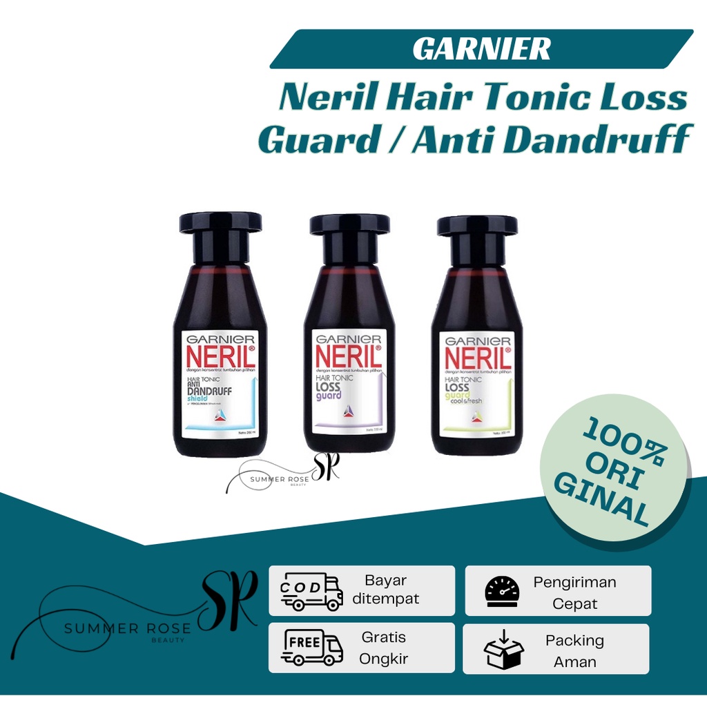 Jual SUMMERROSE - GARNIER Neril Hair Tonic Loss Guard / Cool & Fresh ...