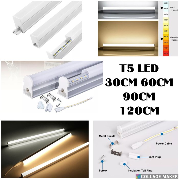 Jual Lampu TL T5 LED 30cm 60cm 90cm 120cm T5 LED Tube Lampu Etalase | Shopee Indonesia