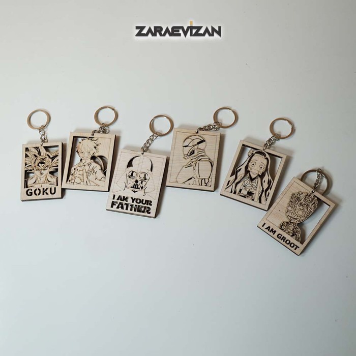 Jual Gantungan Kunci Star Wars / Ganci Anime / Keychain Kayu Unik ...