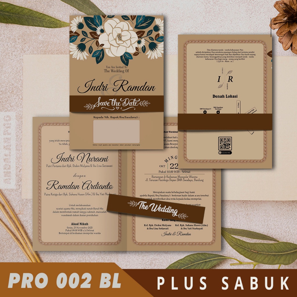 Jual Pro 002 BL - Plus Sabuk - Cetak Undangan Variasi Sabuk Harga ...