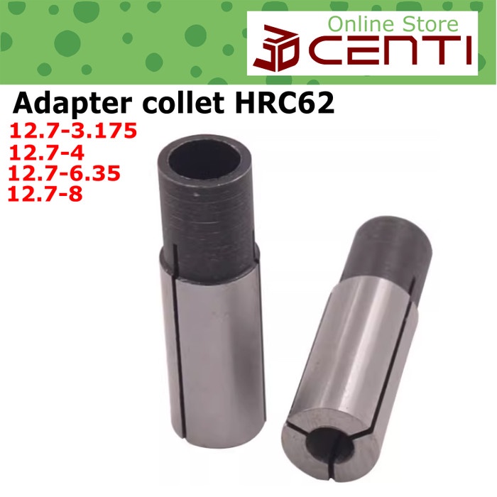 Jual Adapter Mata CNC collet HRC62 12.7mm 3.175mm 4mm 6.35mm 8mm ...