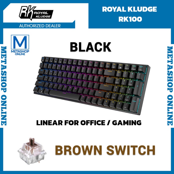 Jual ROYAL KLUDGE RK100 WIRELESS MECHANICAL KEYBOARD GAMING RGB HOTSWAP ...