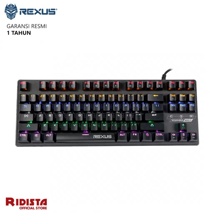 Jual Rexus Legionare MX 5.1 Mechanical TKL Gaming Keyboard - BLUE ...