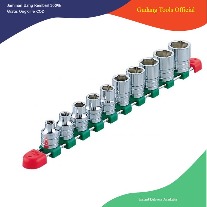 Jual PAKET KUNCI SHOCK SET KTC 10 PC KEMBANG 6 SQUARE 1/2 ORIGINAL JAPAN UKURAN 08-24 | Shopee ...