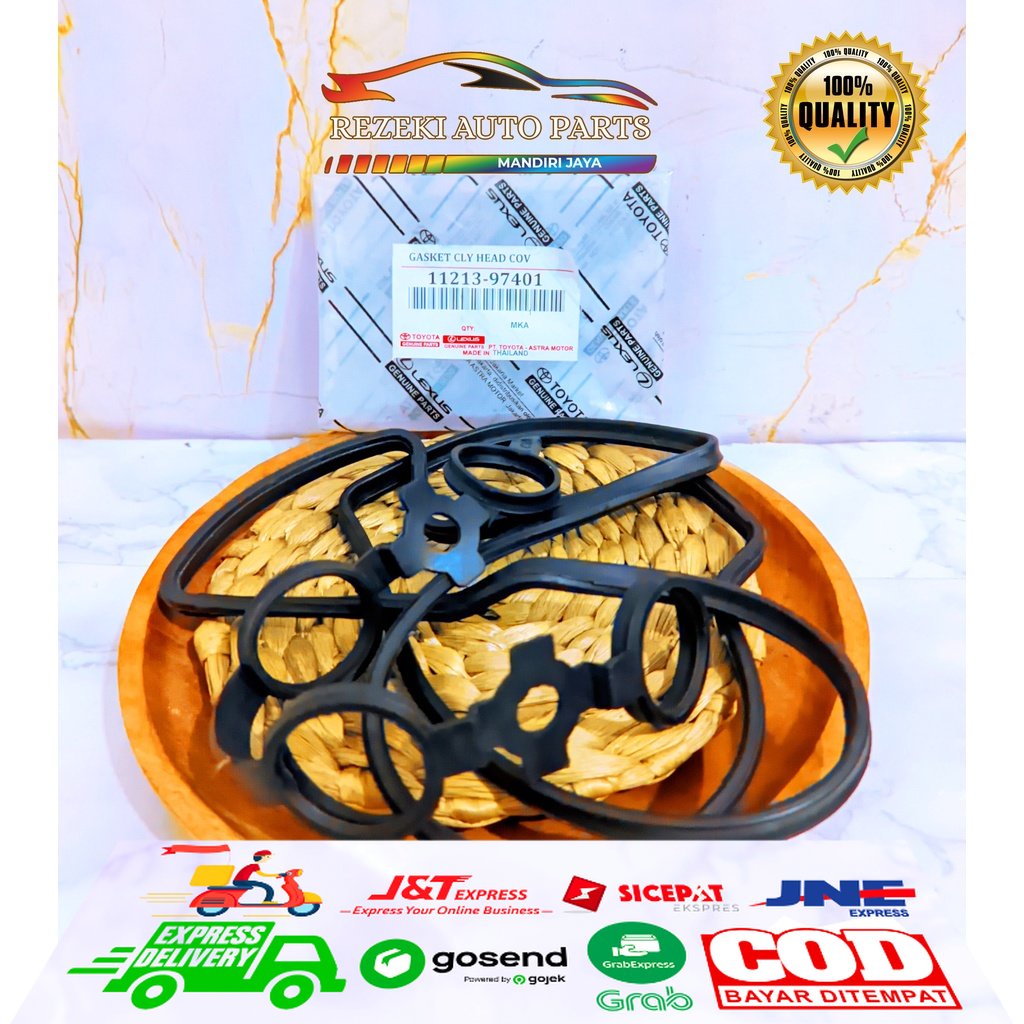 Jual PAKING KARET DEKSEL TUTUP KLEP GASKET COVER TOYOTA AVANZA XENIA 1.3 1300CC LAMA GRAN MAX ...