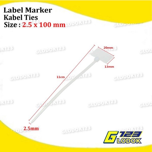 Jual Kabel Tis Tie Ties Cable Label Maker Marker Name Tag Label ...