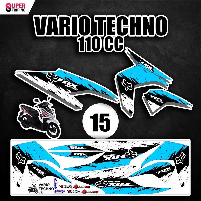 Jual STICKER VARIO TECHNO 110 Varian 15 - Desain Striping List Lis ...