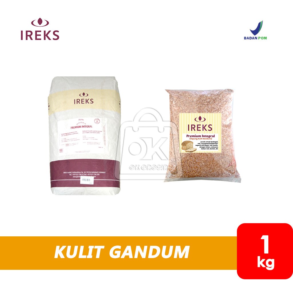Jual Kulit Gandum Kasar IREKS Premium Integral Coarse Bran (1 Kg ...