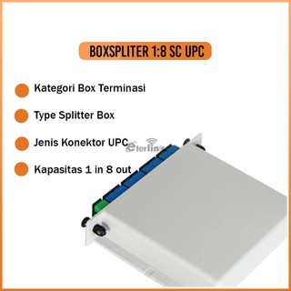 Jual Pasif Splitter 1 8 SC UPC Passive Splitter BOX 1 8 SC UPC | Shopee Indonesia