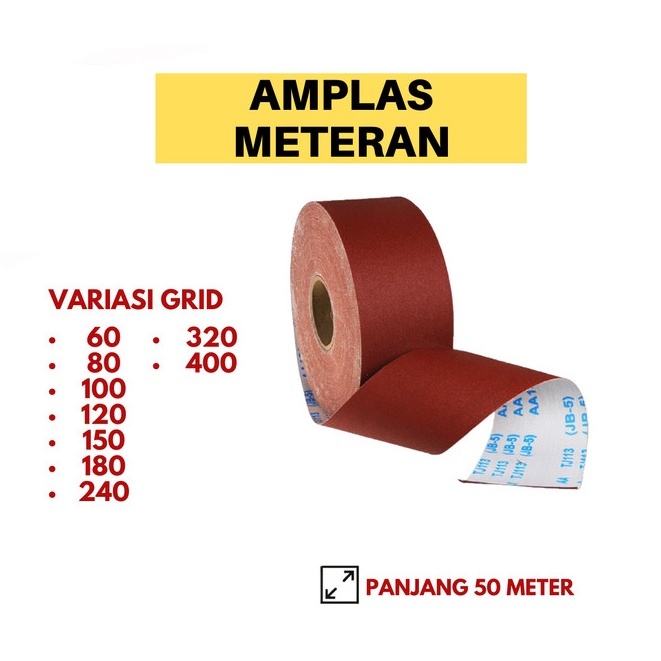 Jual Amplas Meteran // Amplas Roll grit 60 ...
