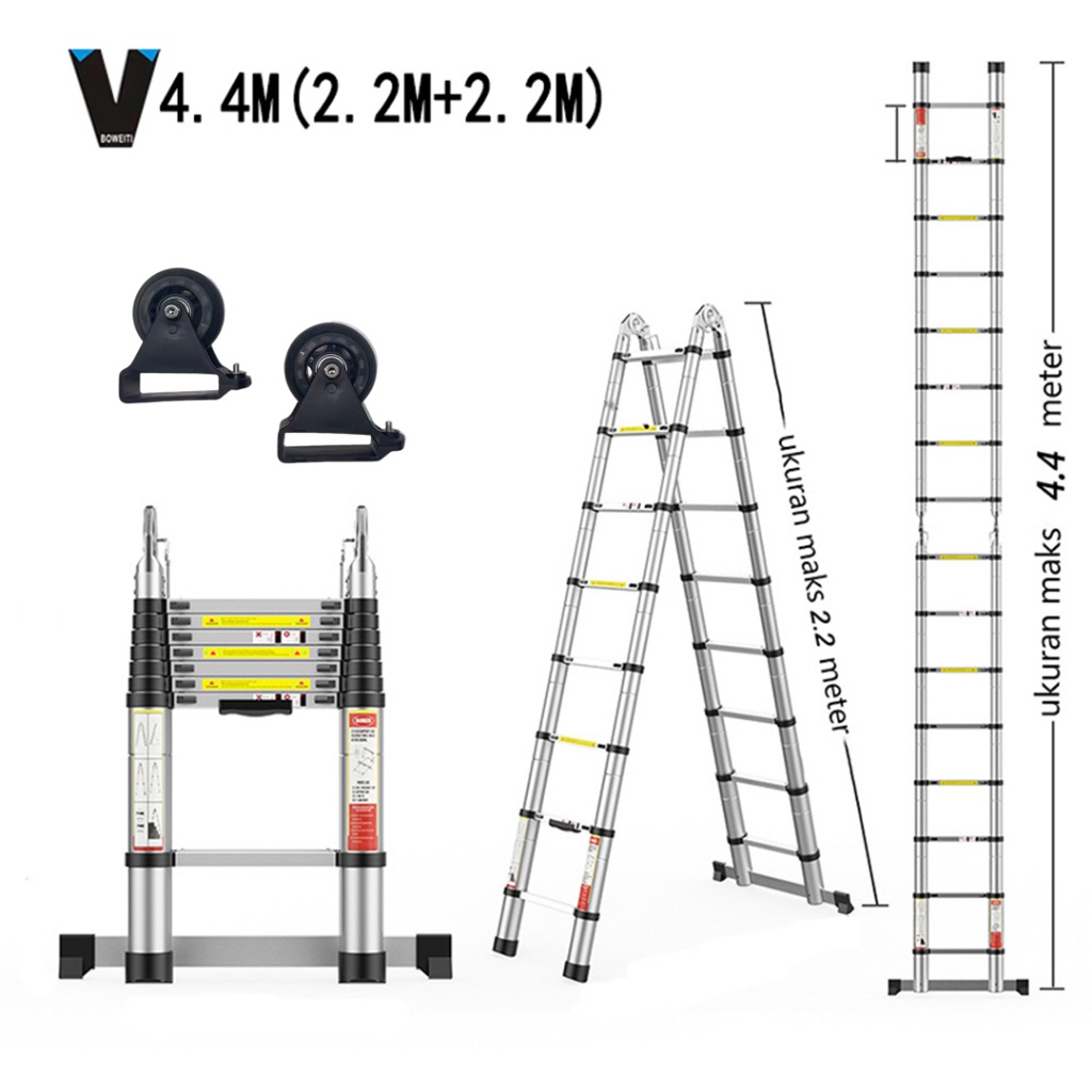 Jual Topwire Aksesori tangga Pengait / Roda Ladder Tangga aluminium ...