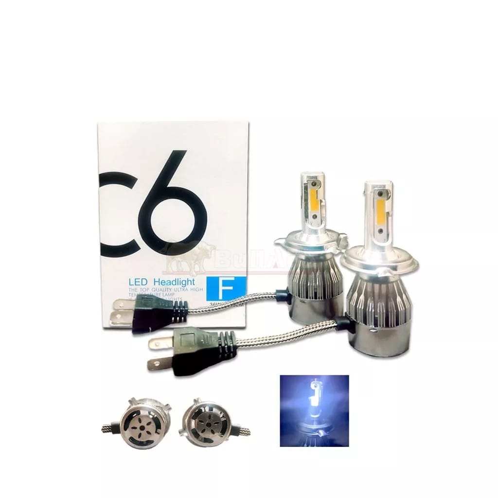 Jual Lampu C6 LED 36 W COB Mobil Motor SOCKET H4 Harga per 1Pcs ...