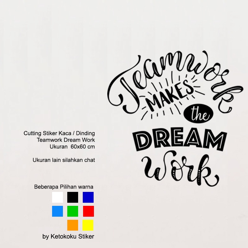 Jual Stiker Dinding Motivasi Kerja Kantor Quotes Aesthetic Cutting ...