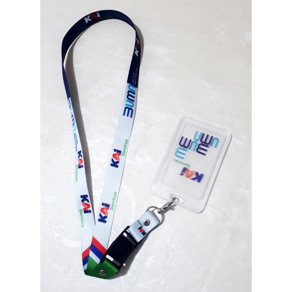 Jual New Arrival KAI Services Lanyard Printing Id Card (Paket Lengkap ...