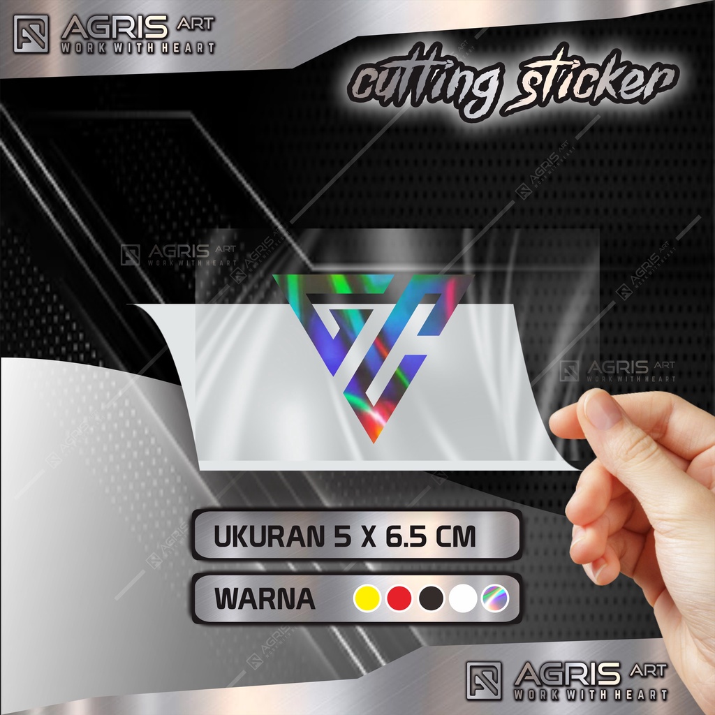 Jual stiker logo GC cutting sticker logo GC bukan printing anti luntur ...