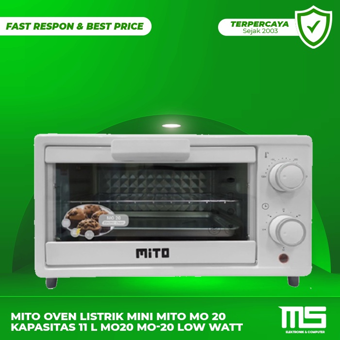 Jual MITO OVEN LISTRIK MINI MITO MO 20 KAPASITAS 11 L MO20 MO-20 LOW ...