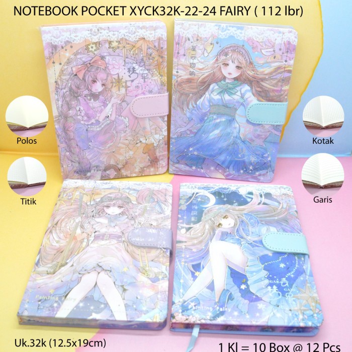 Jual notebook pocket magnet motif anime girl satuan -ZiLong | Shopee ...