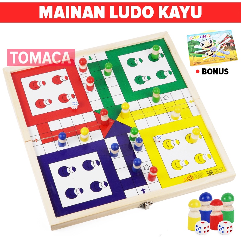 Jual Ludo Kayu Pinus Besar Mainan Anak Papan Permainan Keluarga Family ...