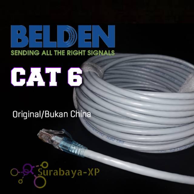 Jual Kabel LAN UTP Belden CAT6 8 Meter 8 M 8M 8Meter CAT 6 Original ...